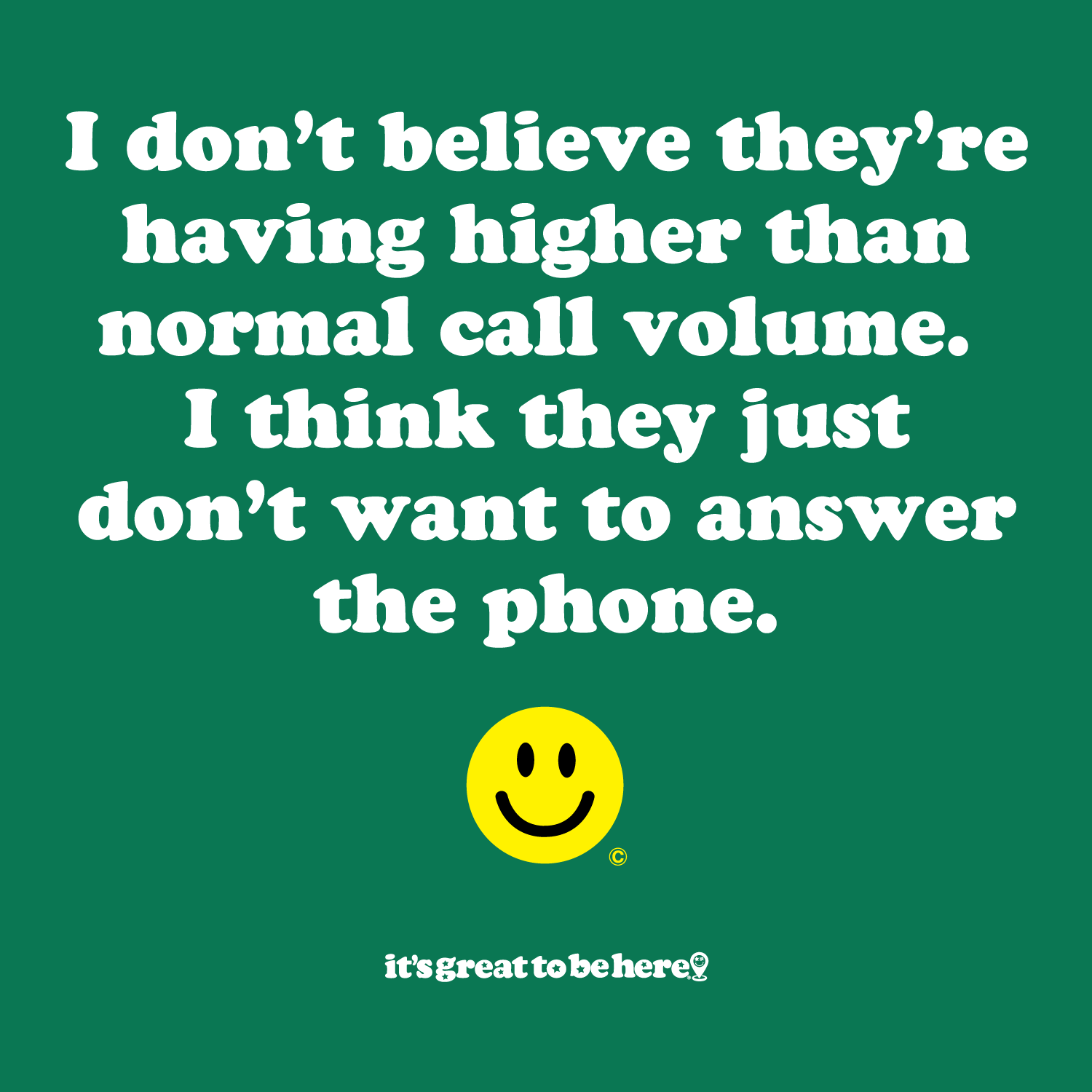 It's Great To Be Here! - Unique T-Shirts, Hoodies, & Accessories – It's ...